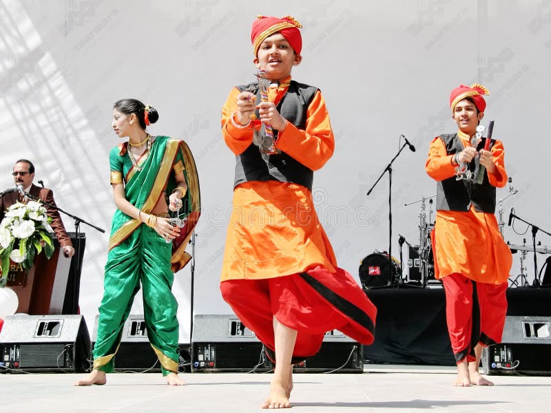 Indian Child in Traditional Costumes Editorial Stock Photo - Image of ...