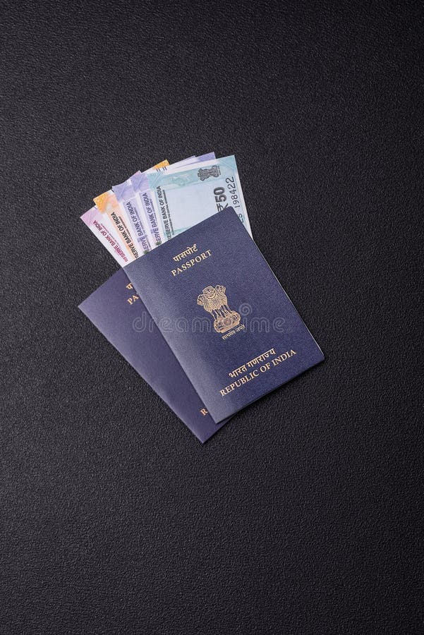 Indian Citizen Passport, a Document for Travelling Stock Image - Image ...