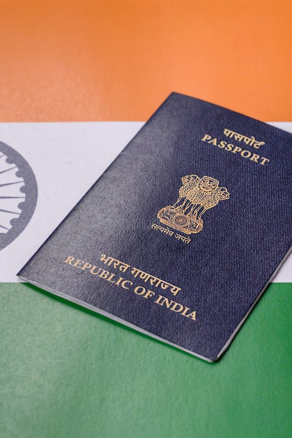 Indian Citizen Passport, a Document for Travelling Stock Photo - Image ...