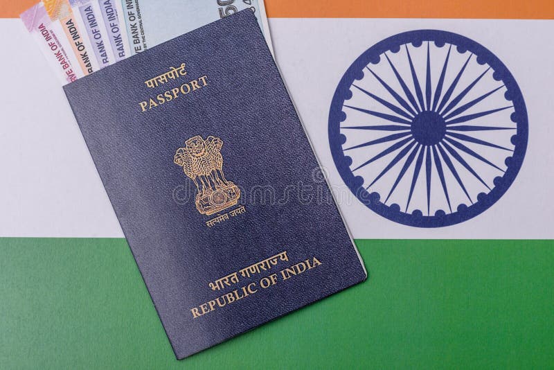 Indian Citizen Passport, a Document for Travelling Stock Image - Image ...