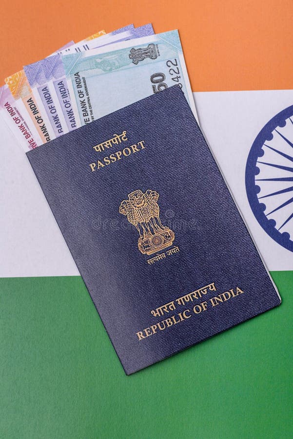 Indian Citizen Passport, a Document for Travelling Stock Photo - Image ...