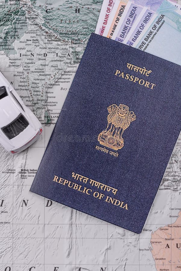 Indian Citizen Passport, a Document for Travelling Stock Photo - Image ...