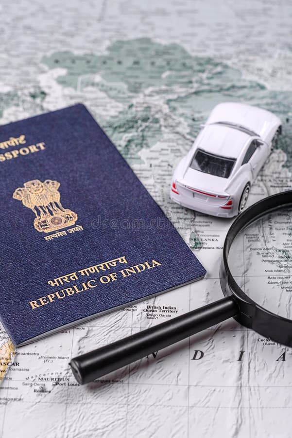 Indian Citizen Passport, a Document for Travelling Stock Image - Image ...