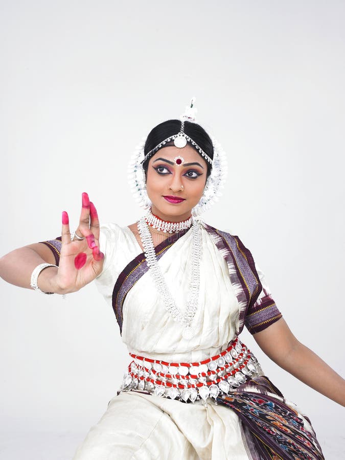 Indian Classical Female Dancer Stock Image - Image of border, asian ...