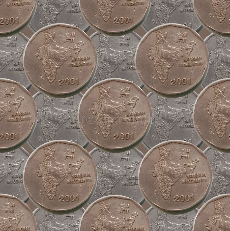 Indian Coin Seamless Pattern Design Stock Photo - Image of coins ...