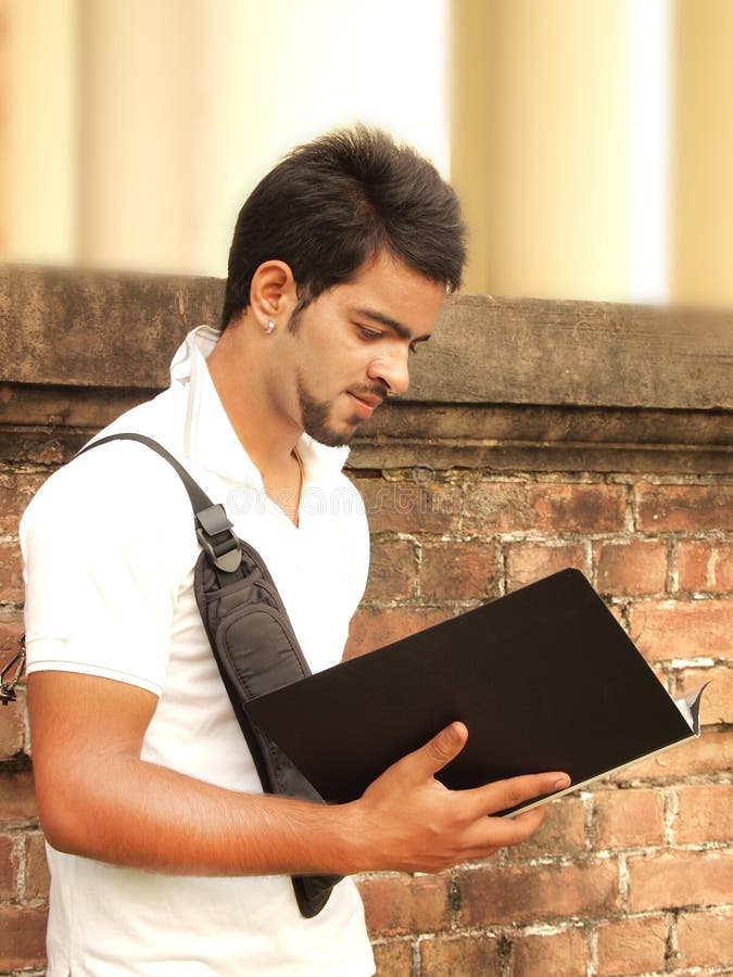 Indian College Students Preparing for Examination. Stock Photo - Image ...
