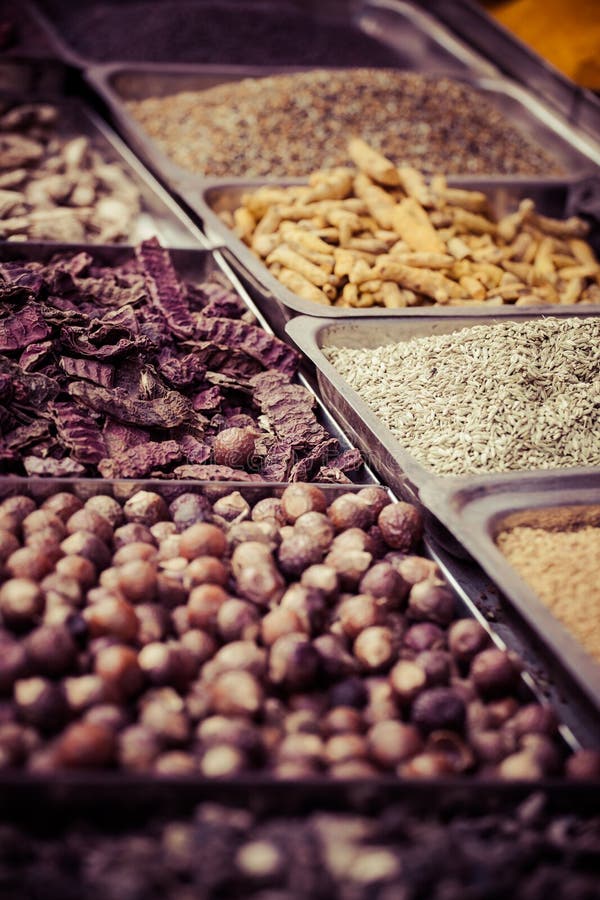 Indian Colored Spices at Local Market in Goa, India Stock Photo - Image ...