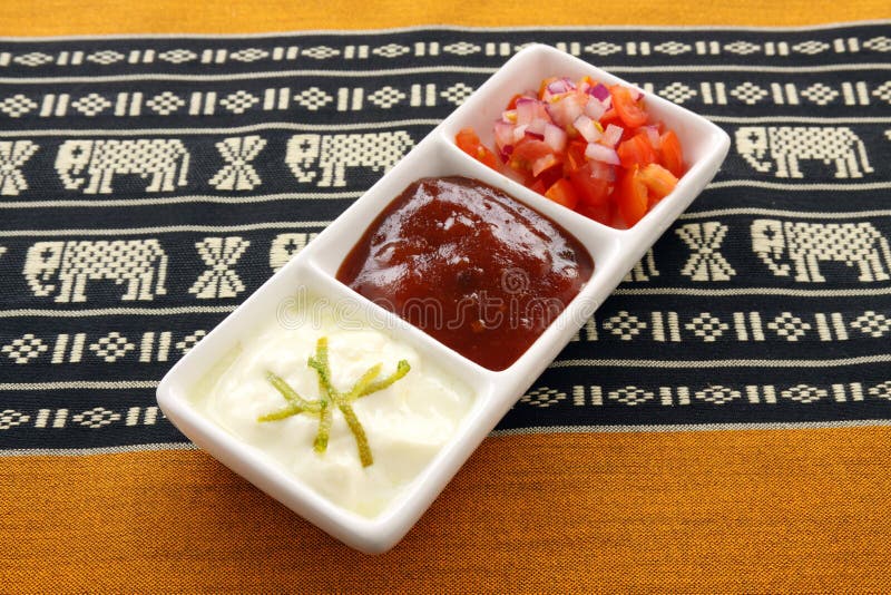 Indian Condiments stock photo. Image of condiment, gourmet - 18294088