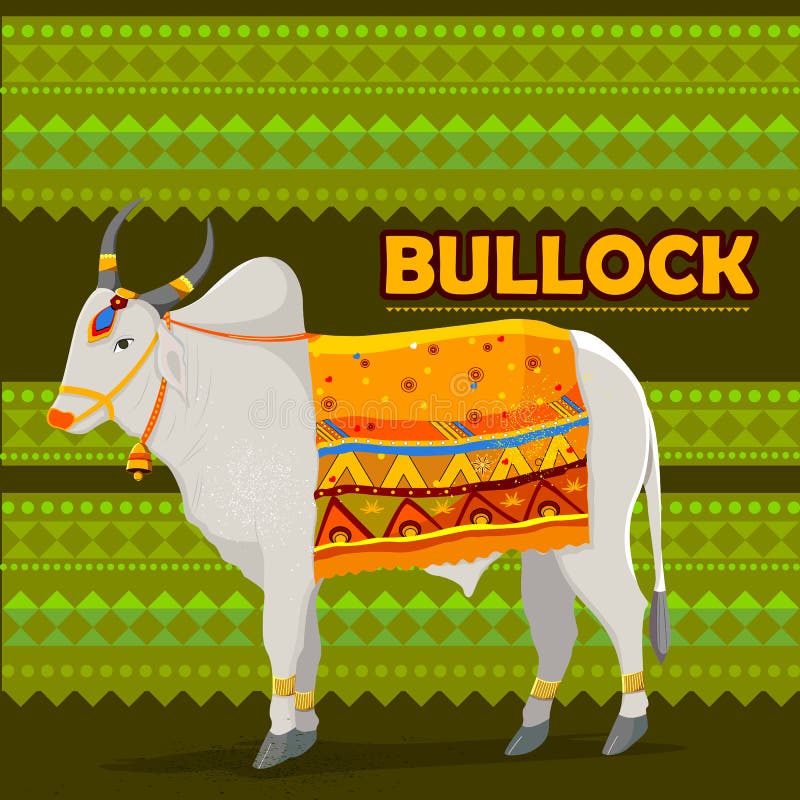 Indian Cow Representing Colorful India Stock Vector - Illustration of ...