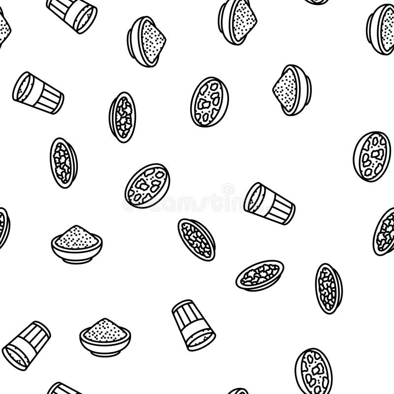 Indian Cuisine Food Curry Seamless Pattern Vector Stock Illustration ...