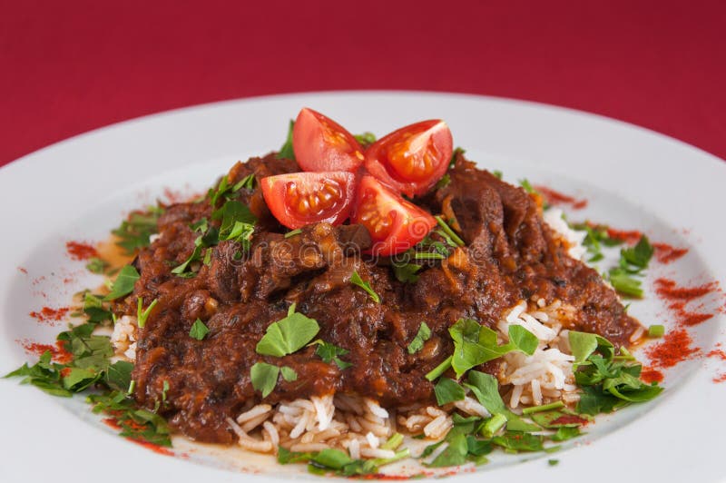 Indian cuisine - Lamb meat stock photo. Image of herbs - 37771864