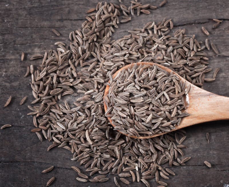 Indian Cumin Seeds in a Spoon Stock Image - Image of table, cumin: 22911389