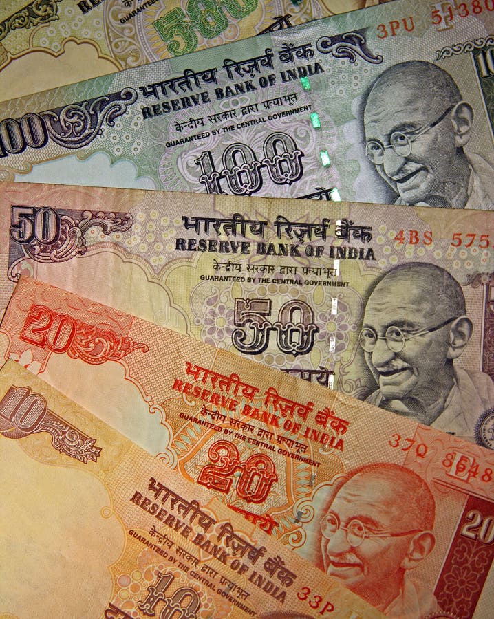 Indian currency stock image. Image of economic, business - 191607983