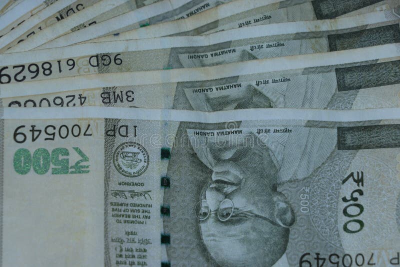 Indian Currency Five Hundred and Five Rupees. Stock Image - Image of ...