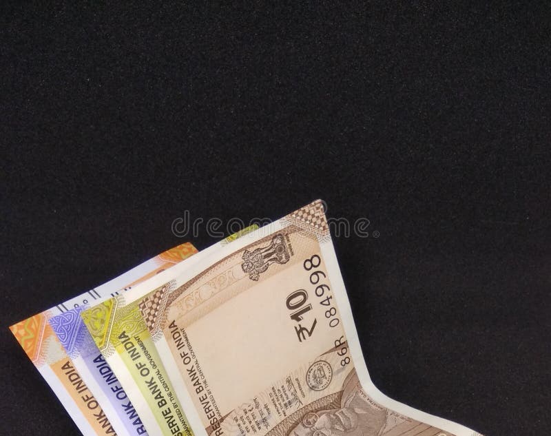 Multi Colour Indian Currency Notes on White Background Stock Photo ...