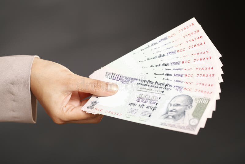 Indian currency notes stock image. Image of india, finance - 25075809
