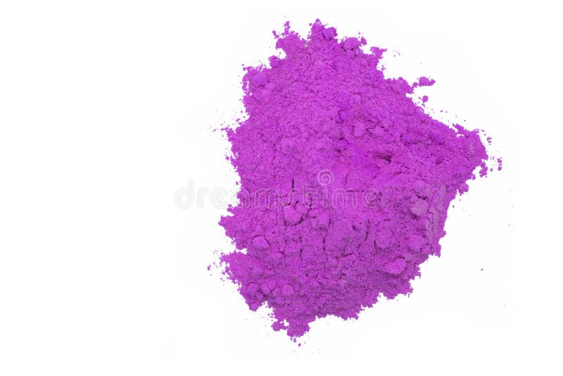 Piles of Pink Color Powder for Indian Holi Festival on White Background ...