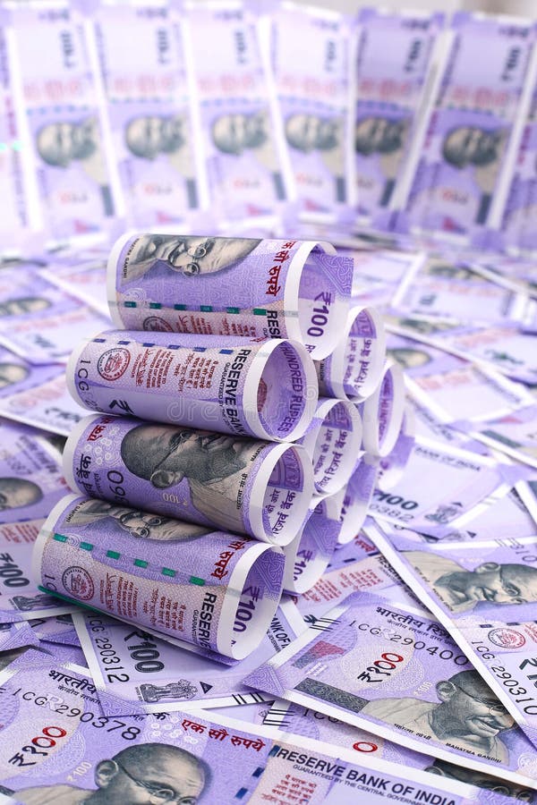 Old 100 rupee indian notes stock photo. Image of management - 22088520
