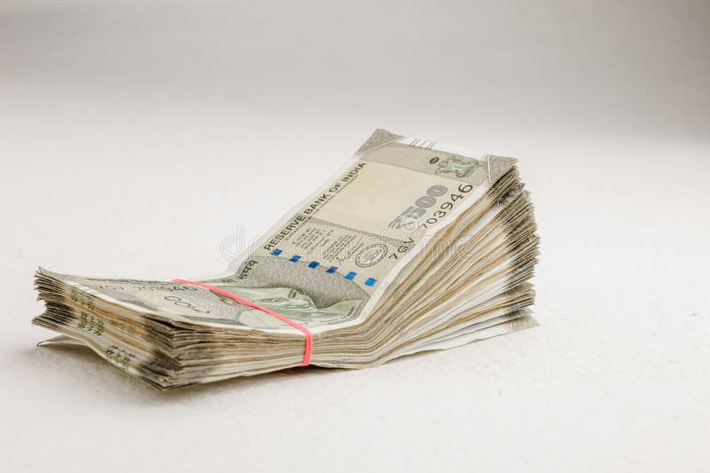 Indian currency rupees stock image. Image of bank, customer - 288847211