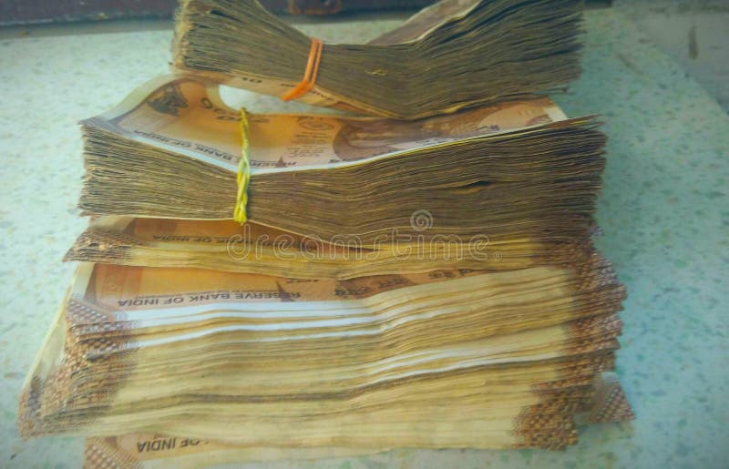 Indian currency stack stock photo. Image of closeup - 174634794