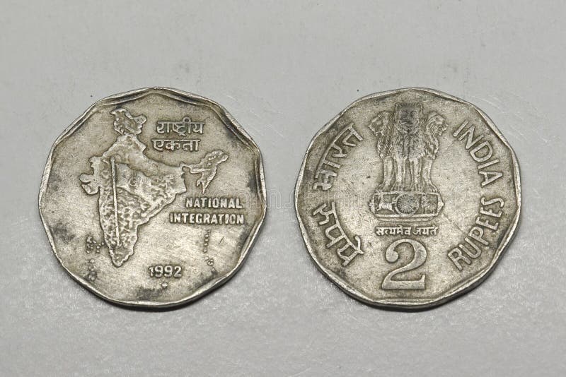 Indian Currency Two Rupees Silver Coin, Indian Currency, Money, Two ...