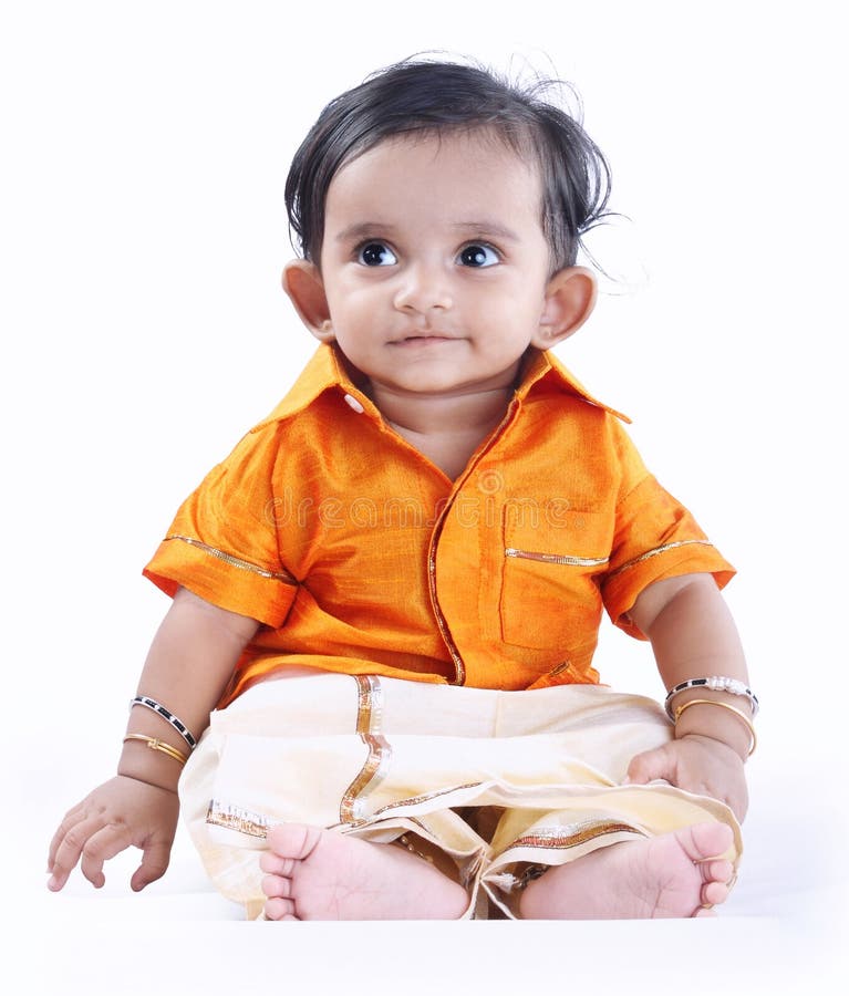 Indian Cute Baby stock photo. Image of childhood, happiness - 39345008