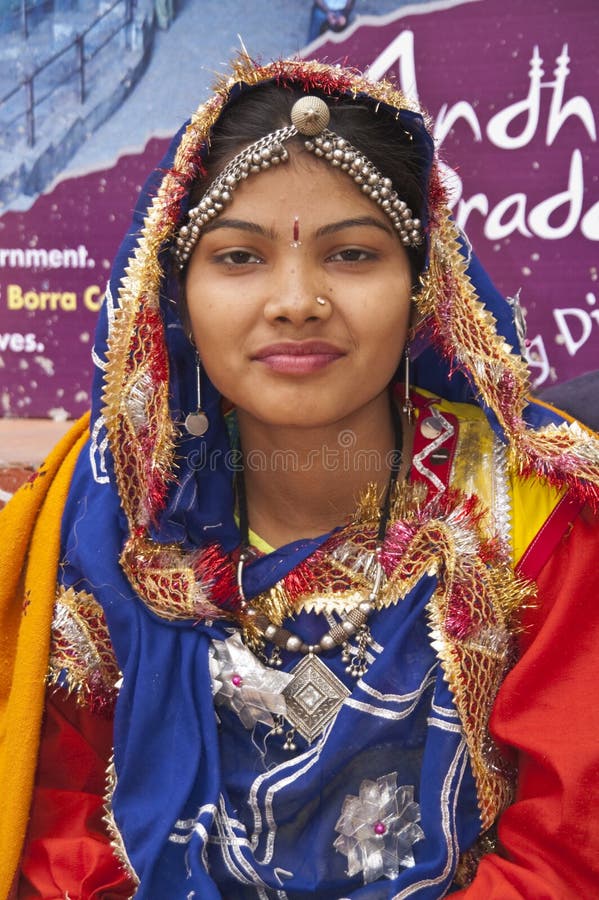 Indian Dancer in Traditional Costume Editorial Stock Photo - Image of ...