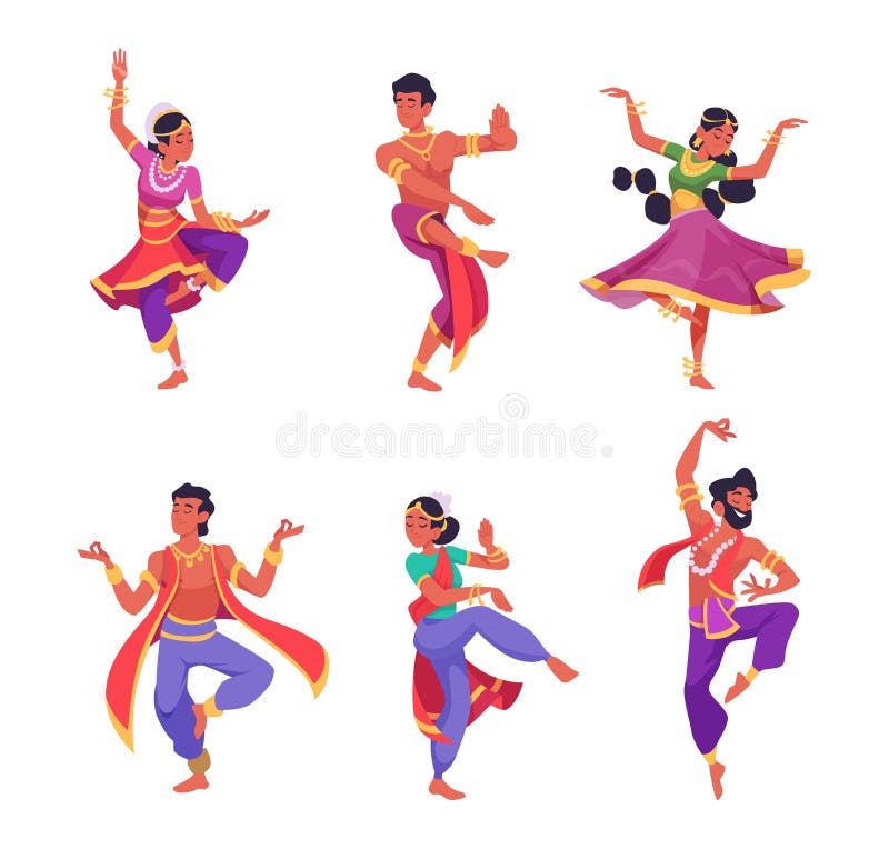 Indian Dancers. Traditional Authentic Performance from Indian People ...