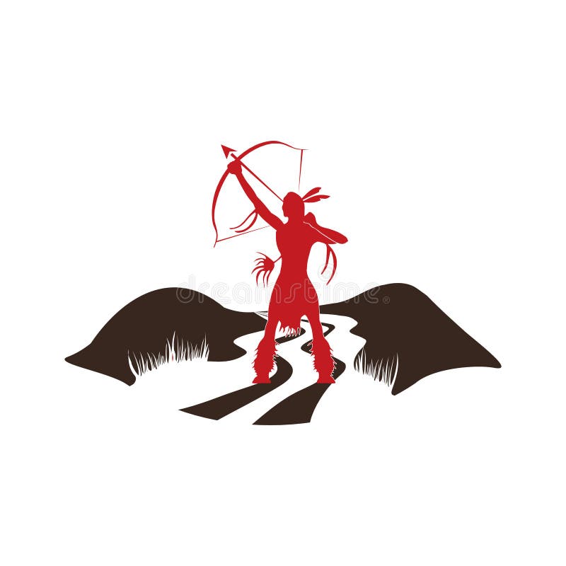 Indian Defending the Sacred Lands Stock Vector - Illustration of ...