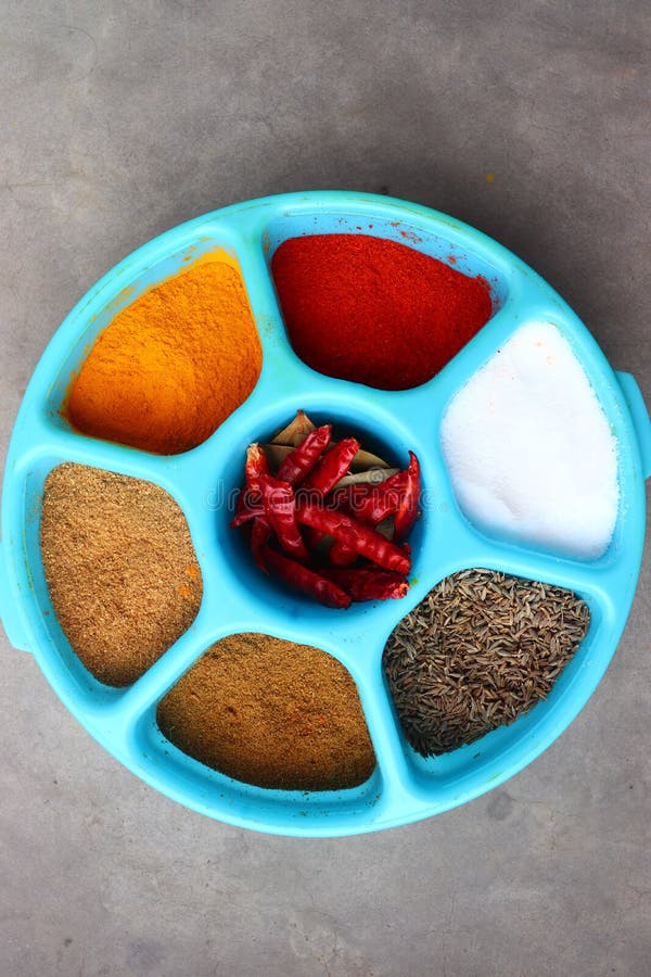 Indian Delicious Ingredients, Indian Masala, Indian Spices Stock Image ...