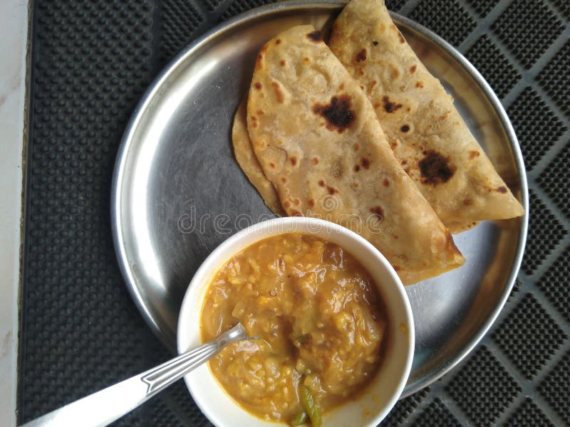 Indian Delicious Spicy Food Chapathi Stock Photo - Image of delicious ...