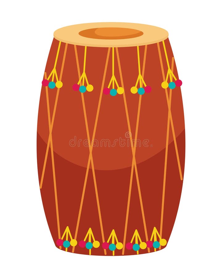 Indian Dhol Vibrant stock vector. Illustration of festival - 365457407