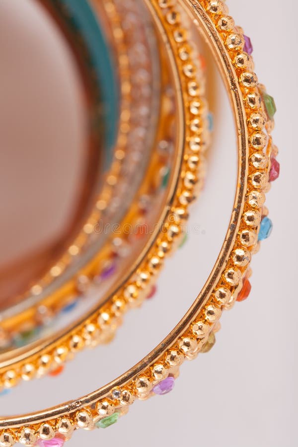 Indian Bangles stock photo. Image of yellow, indian, material - 8107294