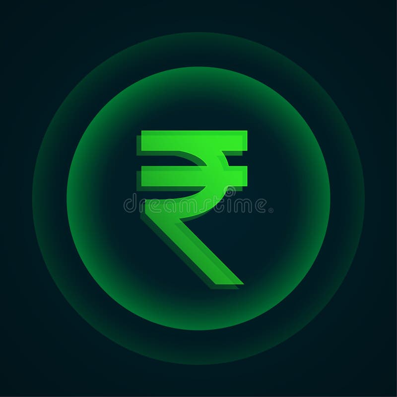Indian Digital Rupee Sign Background Stock Illustrations – 413 Indian ...