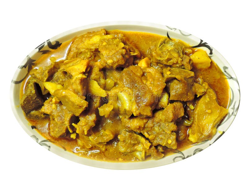 Indian Dish - Puri with Dal and Lamb Curry Stock Photo - Image of ...