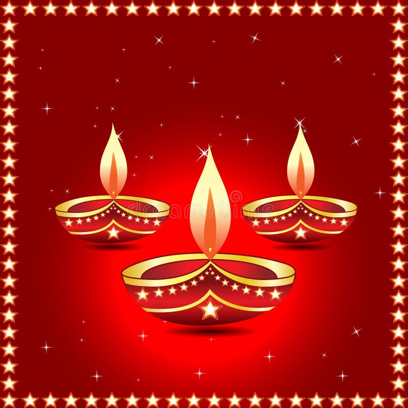 Indian diwali lamp stock vector. Illustration of deepavali - 11134440