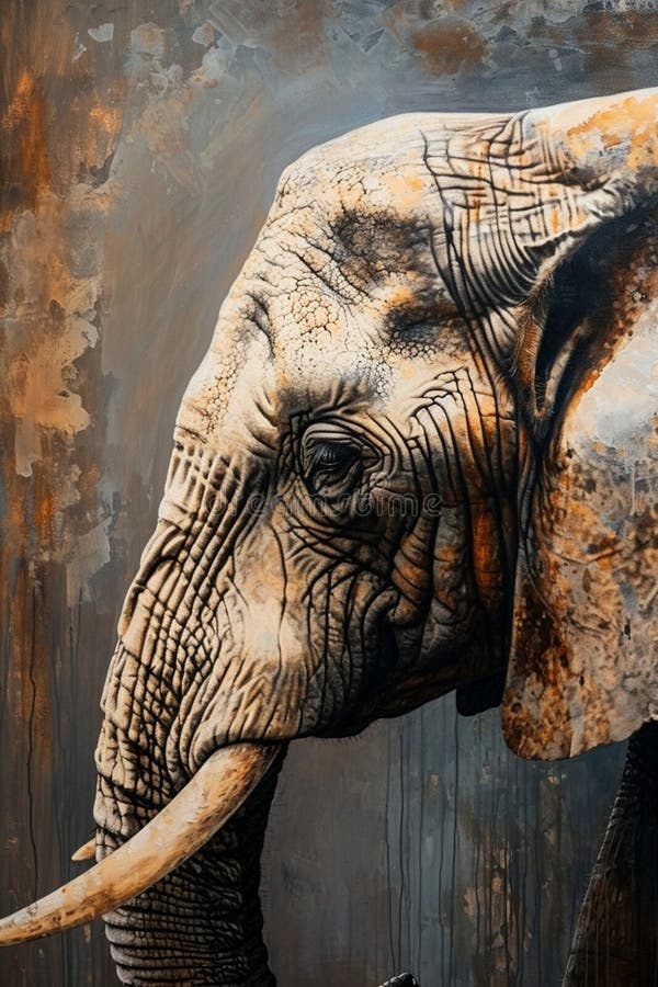 Indian Elephant in Nature. Selective Focus Stock Photo - Image of ...