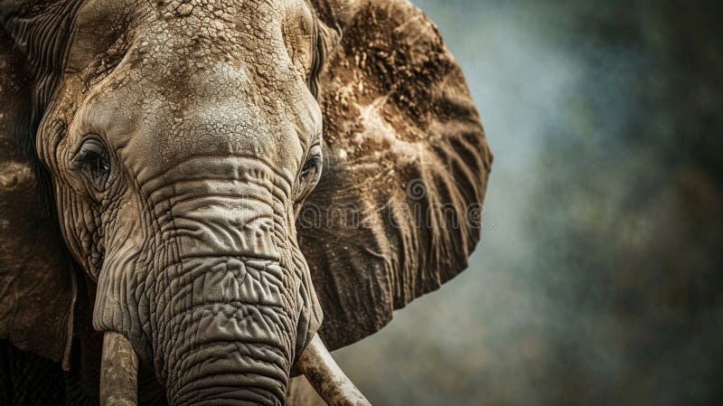 Indian Elephant in Nature. Selective Focus Stock Photo - Image of ...