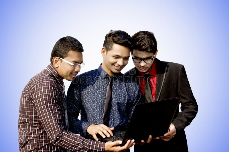 Indian Employees Working Together Stock Photo - Image of street ...