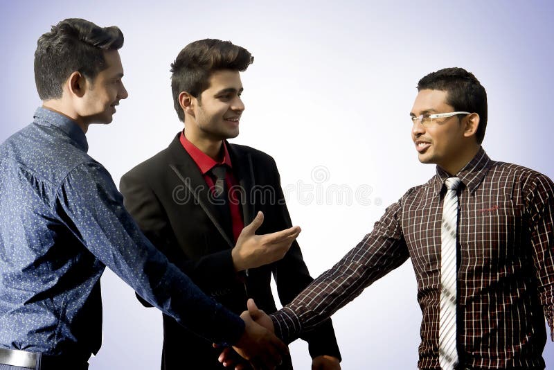 Indian Employees Working Together Stock Image - Image of street ...