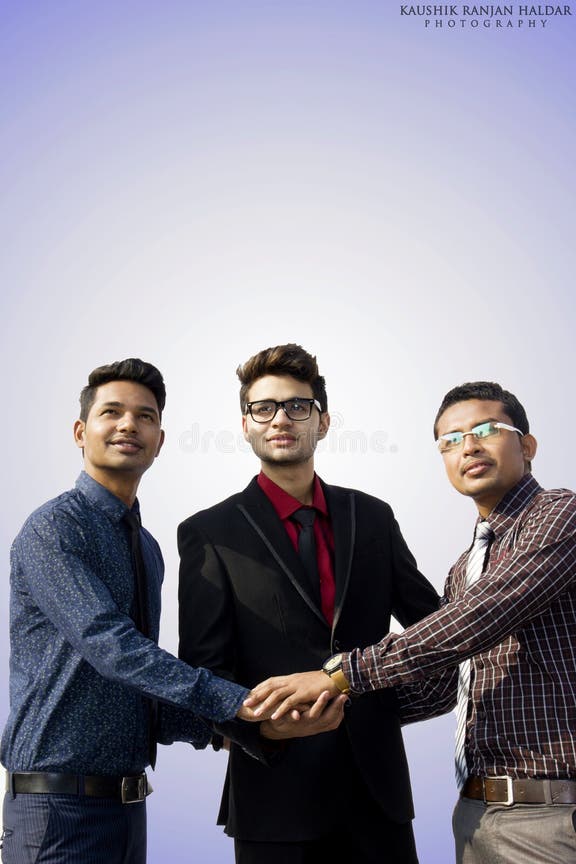 Indian Employees Working Together Stock Photo - Image of studio ...