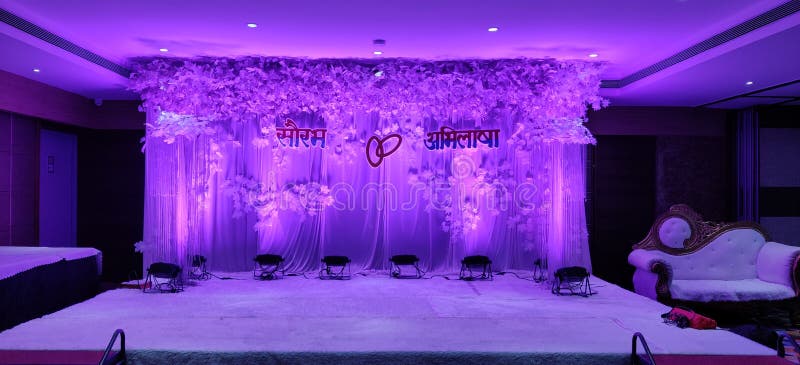 Indian Engagement Photography or Ring Ceremony Stock Image - Image of ...