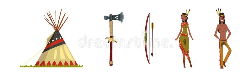 Indian Ethnic Tool and Authentic Object Vector Set Stock Vector ...