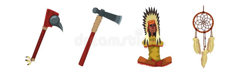 Indian Ethnic Tool and Authentic Object Vector Set Stock Vector ...