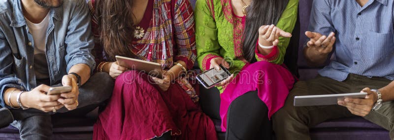 Indian Ethnicity Community Casual Cheerful Concept Stock Photo - Image ...