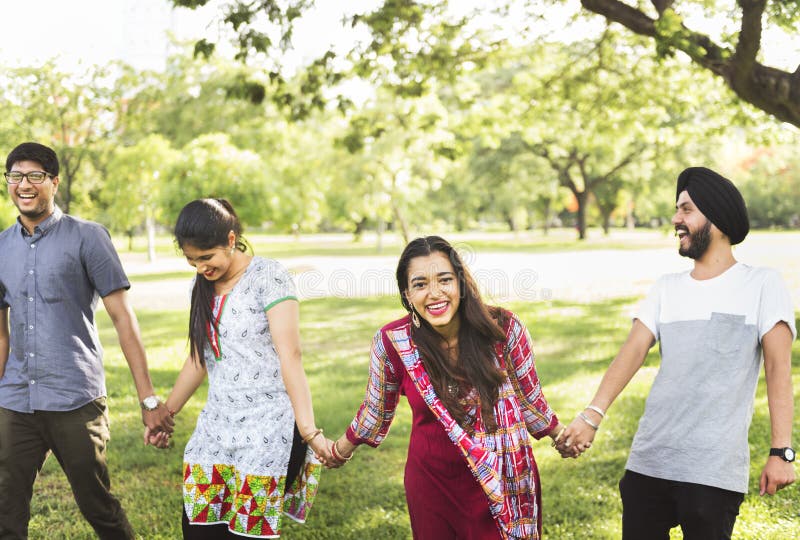 Indian Ethnicity Friendship Togetherness Concept Stock Image - Image of ...