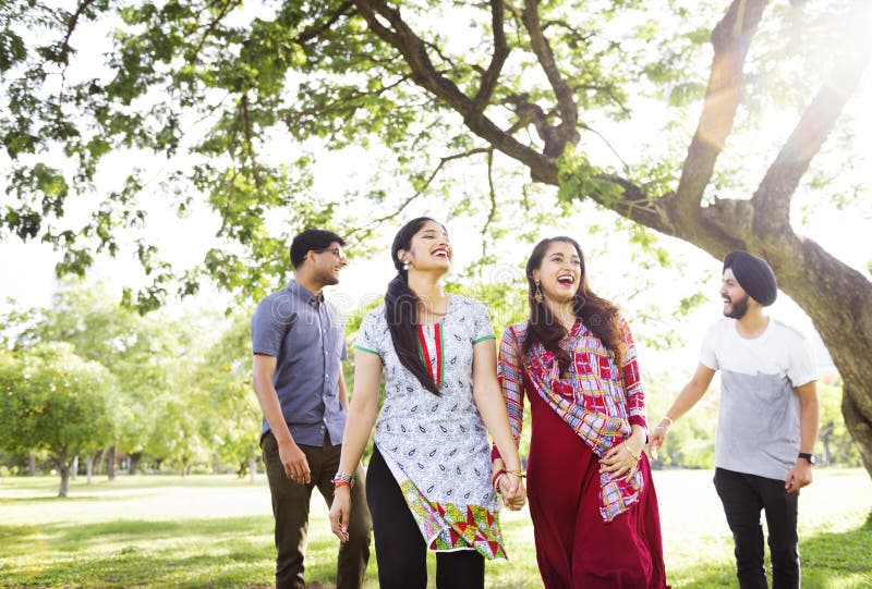 Indian Ethnicity Friendship Togetherness Concept Stock Image - Image of ...