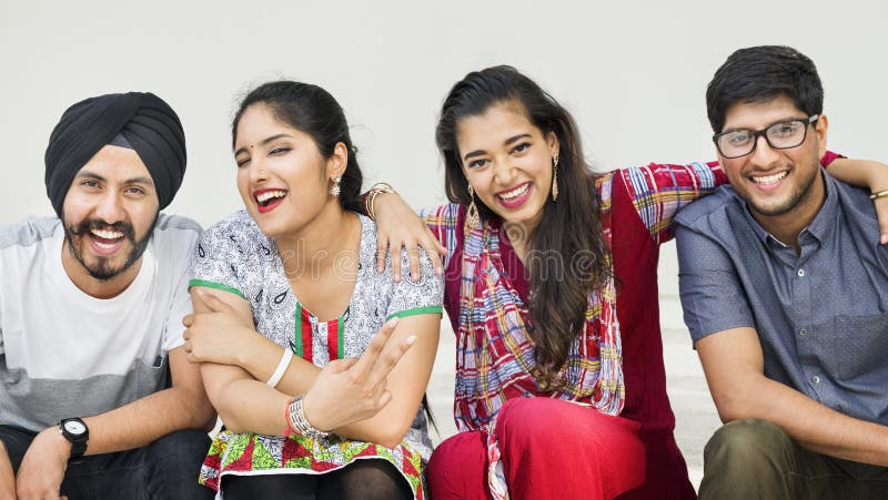 Indian Ethnicity Friendship Togetherness Concept Stock Image - Image of ...