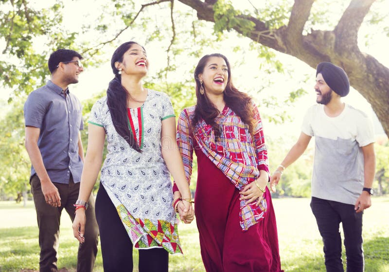 Indian Ethnicity Friendship Togetherness Concept Stock Image - Image of ...