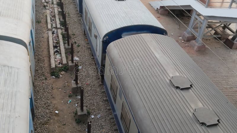 Indian Express Train Running through Over a Bridge Stock Photo - Image ...